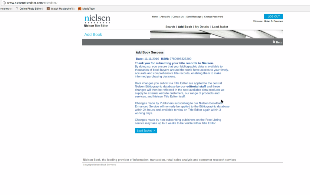 The Wolf of Dorian Gray Now Listed in Nielsen Book Database for ...